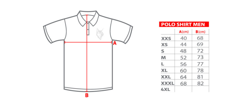 Polo size chart - Vulfram
